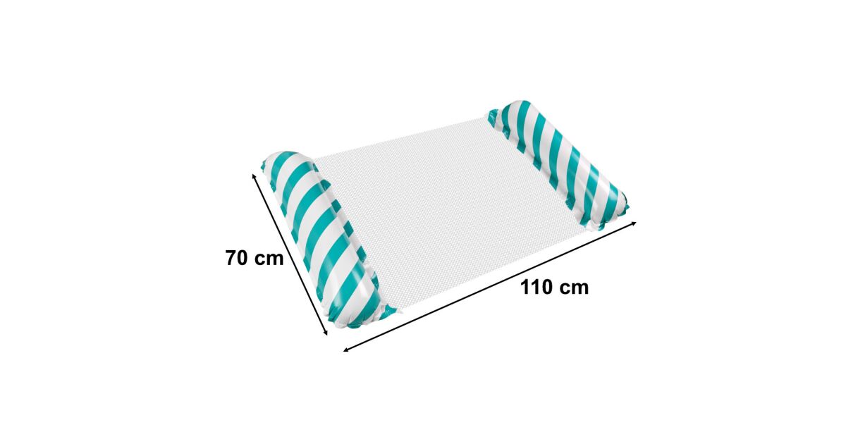 Felfújható strand matrac függőágy víz nyugágy szék medence kék | Pepita.hu