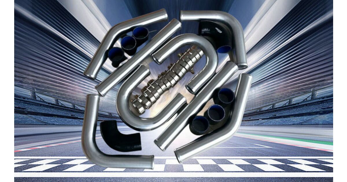 Aluminum Turbo Piping Kit, 3 Inch Diameter, Multiple Pipe ...