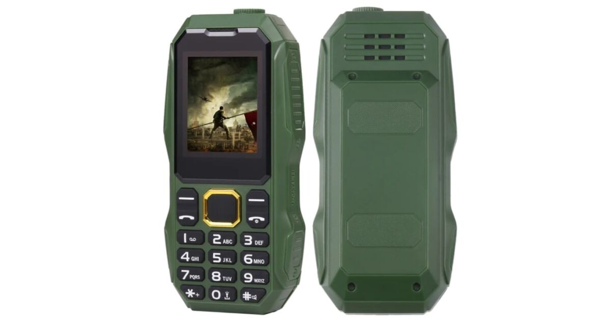 Tartós katonai telefon, dual sim, erős akkumulátor 13000 mAh, színes ...