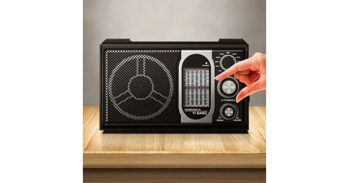 Rádio, prenosné, napájané z batérií alebo zo siete, s 11 frekvenčnými ...