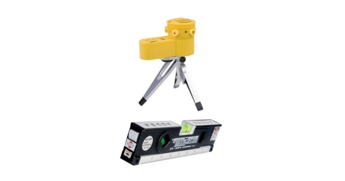 Pachet Nivela multifunctionala cu laser + Nivela multifunctionala cu ...