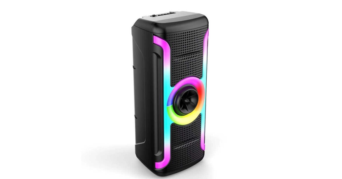 Boxa portabila cu lumini RGB, putere 20W, MP3, USB, bluetooth, TF, slot ...