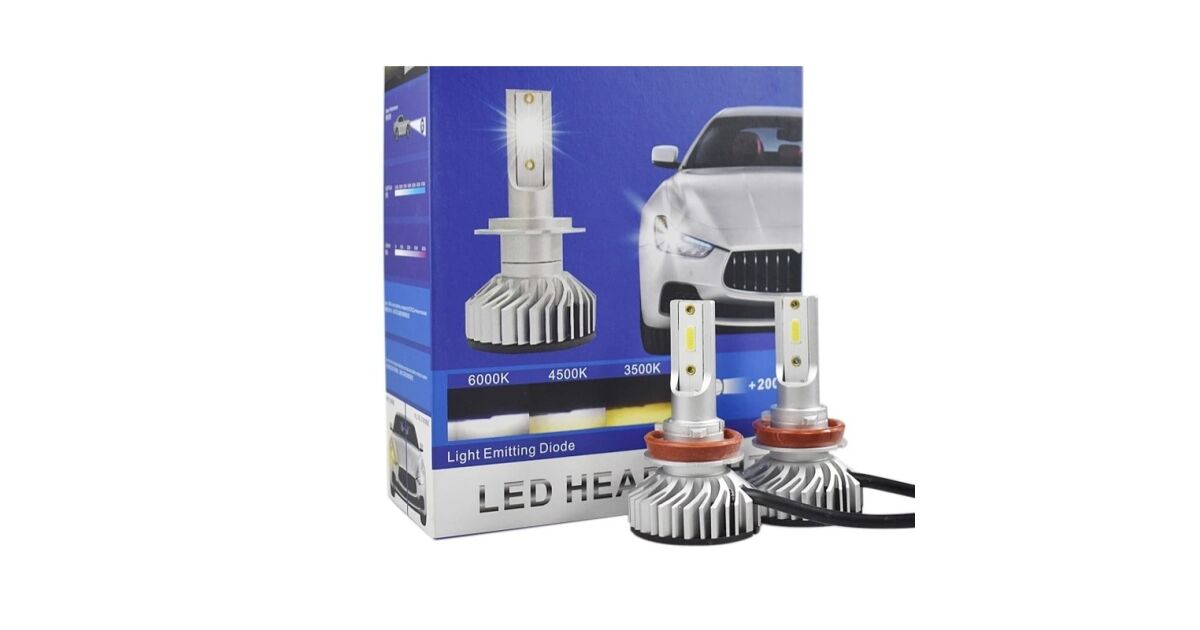 Set 2 Becuri auto cu led H1 ,F9 super canbus, Led Headlight,12v ,60w ...