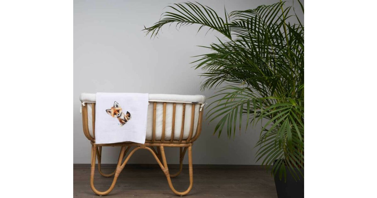 Textil tetra kifogó-törölköző kisróka mintával 140x140cm | Pepita.hu