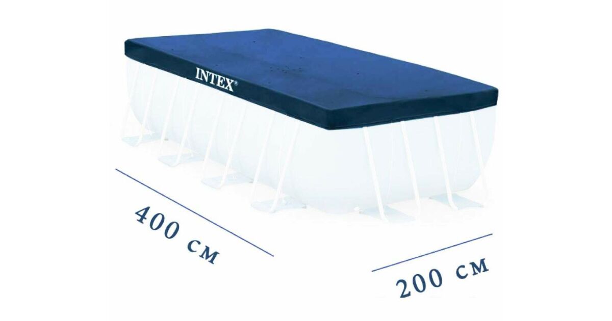 Intex medence takaró, négyszögletes, 4m x 2m | Pepita.hu