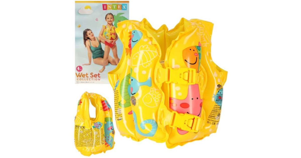 INTEX 59661 Felfújható mentőmellény kapok úszáshoz 3-5 éves ...