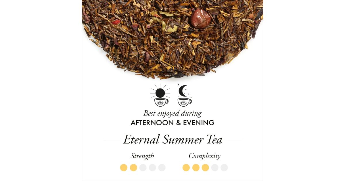 Ceai rooibos premium, TWG Tea, Eternal Summer Tea - Haute Couture, 100 ...