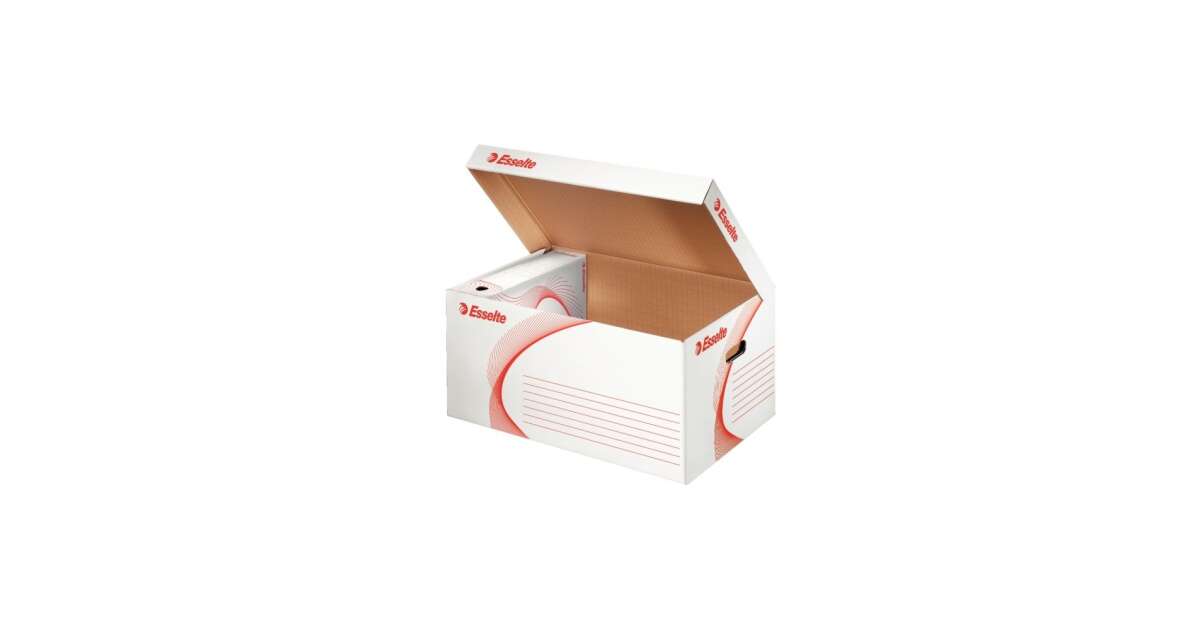Storage container recycled cardboard top opening esselte speedbox white ...