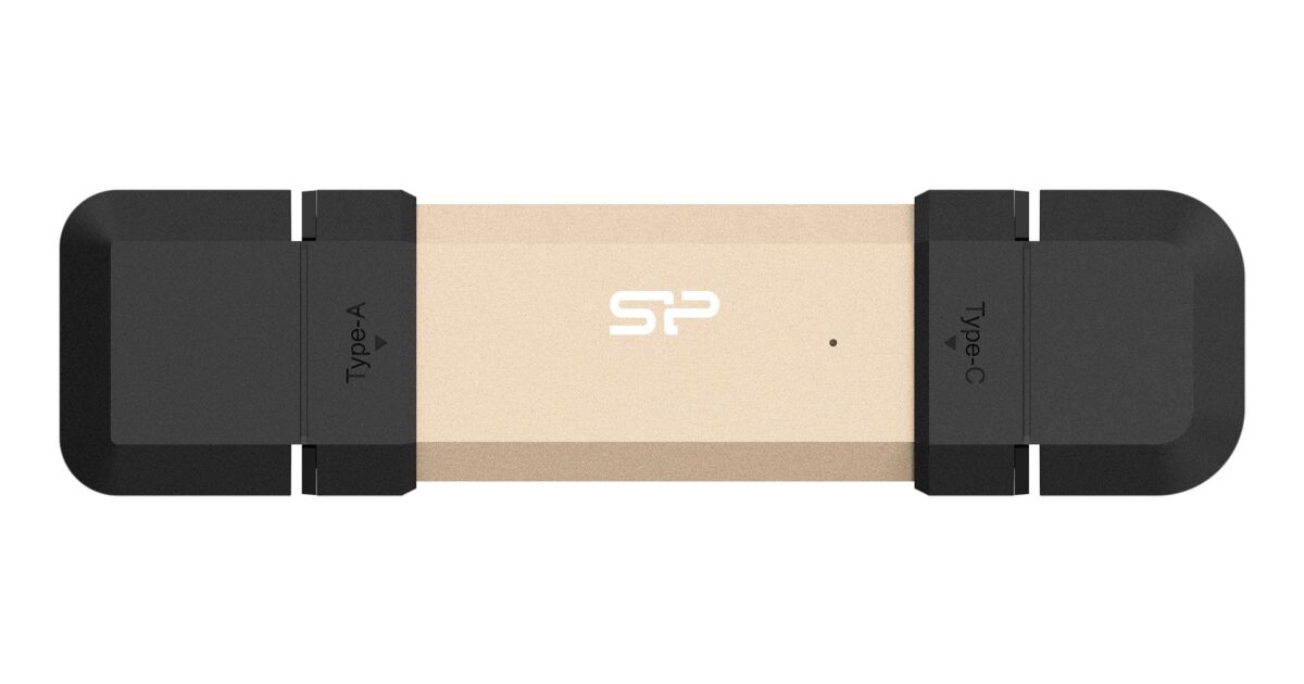 Silicon Power DS72 250 GB USB Type-A / USB Type-C 3.2 Gen 2 (3.1 Gen 2) Arany USB flash meghajtó ...