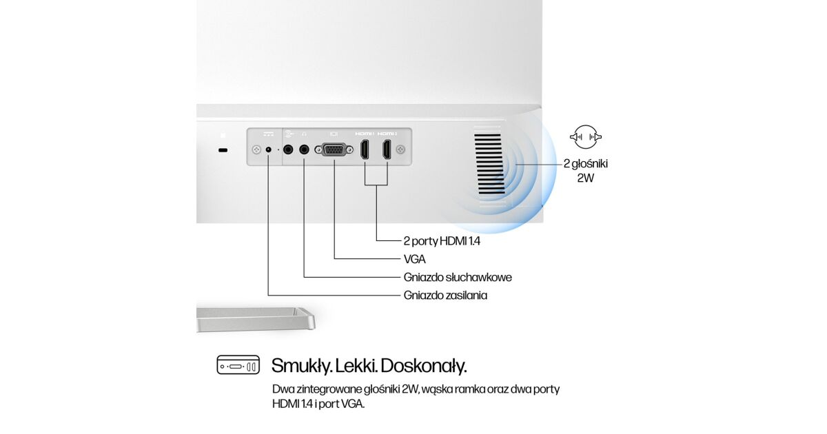 HP Series 5 27 inch FHD Monitor with Speakers - 527sa Számítógép ...