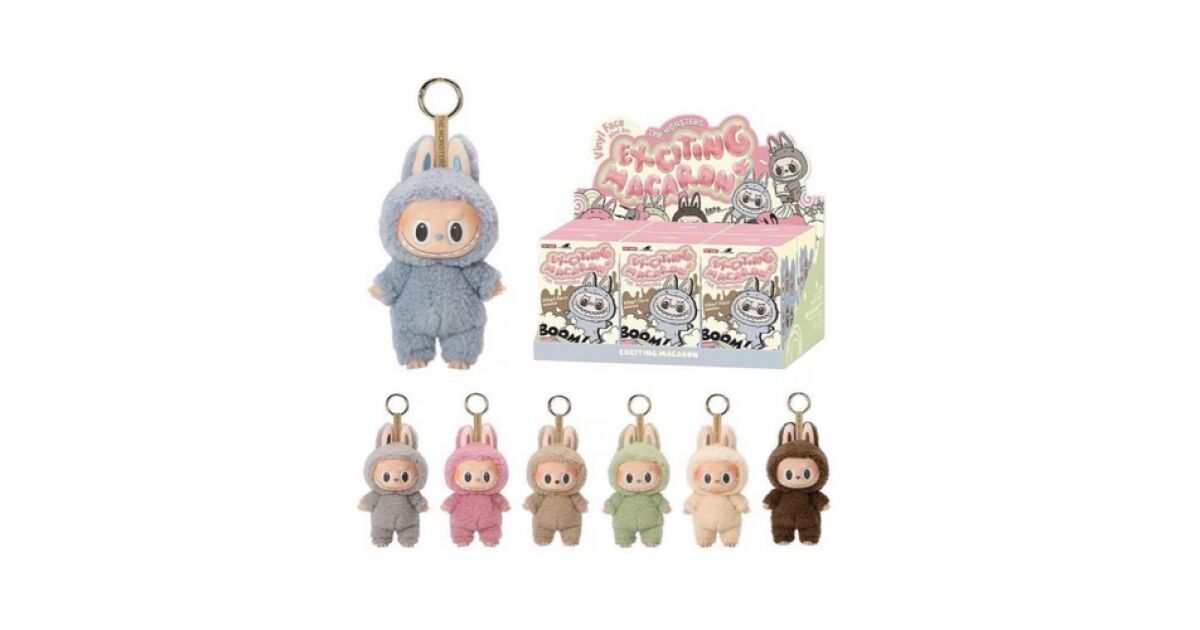 Labubu Exciting Macaron Álló Baba, Plüssjáték, Véletlenszerű Szín, 17cm ...