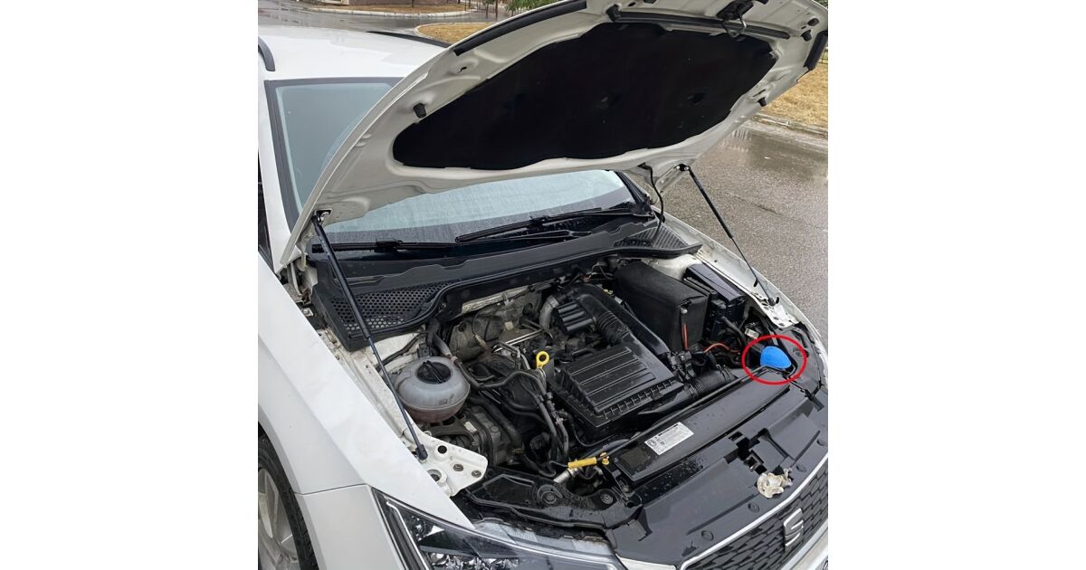 Capac de umplere pentru rezervorul de lichid de parbriz auto cu pâlnie ...