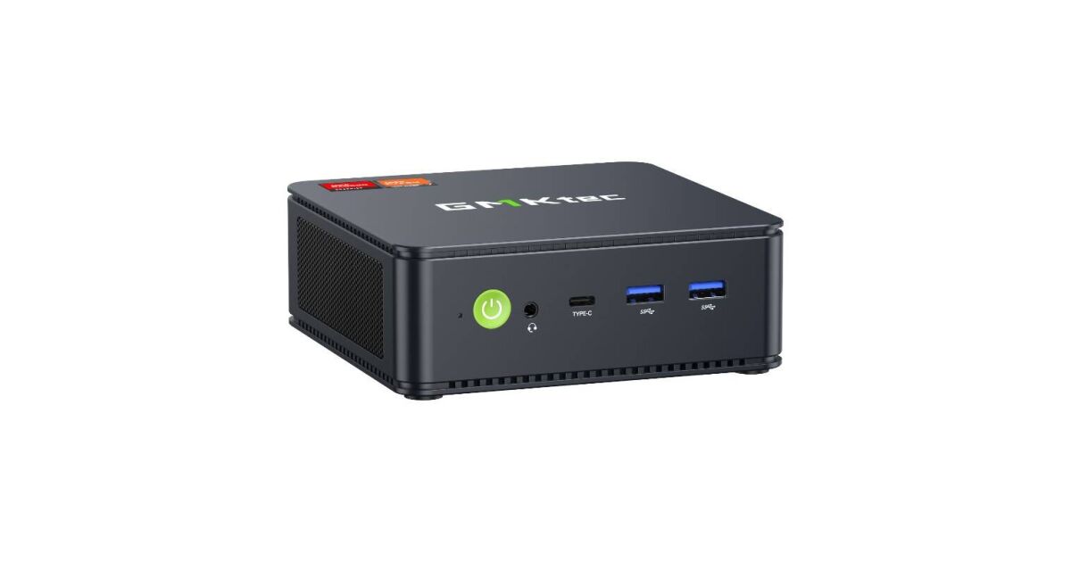 MINI PC GMKtec K6 Ryzen 7 7840HS 32GB RAM + 1TB SSD fekete | Pepita.hu