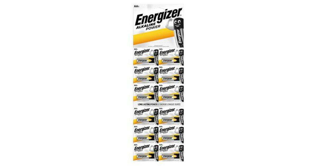 Elem, AA ceruza, 12 db, egyesével téphető, ENERGIZER Alkaline Power ...