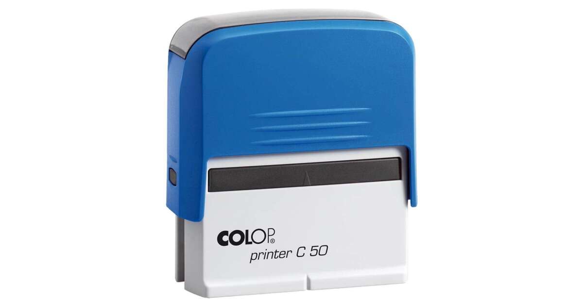 Bélyegző c50 printer colop kék ház/fekete párna | Pepita.hu
