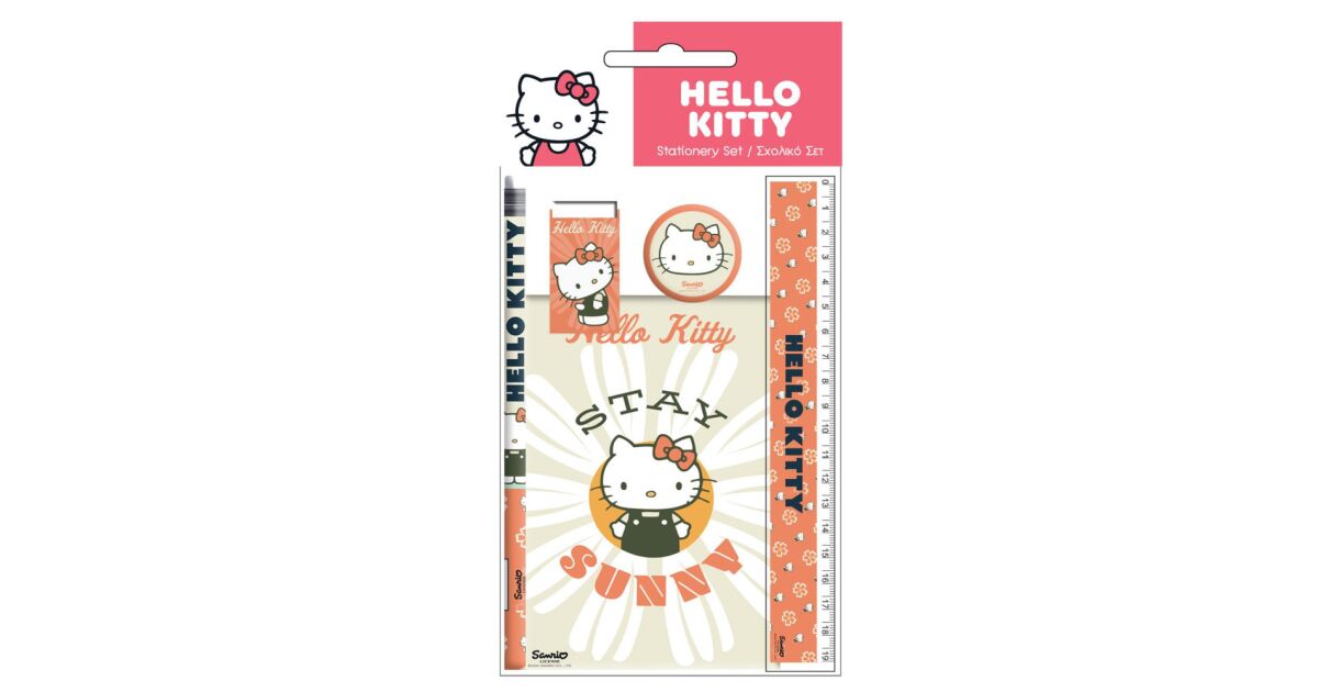 Hello Kitty Stay Sunny írószer szett 5 db-os | Pepita.hu