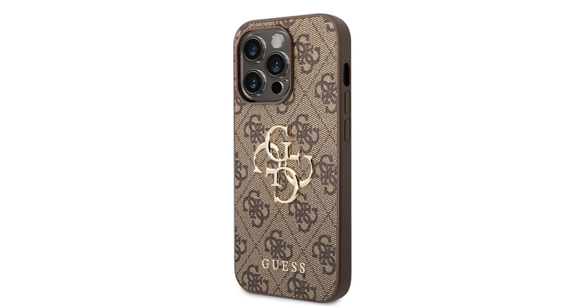 Guess 4G Big Metal Logo iPhone 15 Pro Max Barna Tok | Pepita.hu