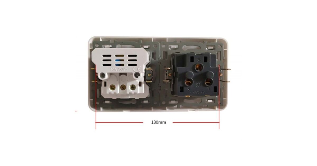 Techstar® PCU2 Socket, Dual, 2 x USB, 2.1A, White, Polycarbonate, 16A ...