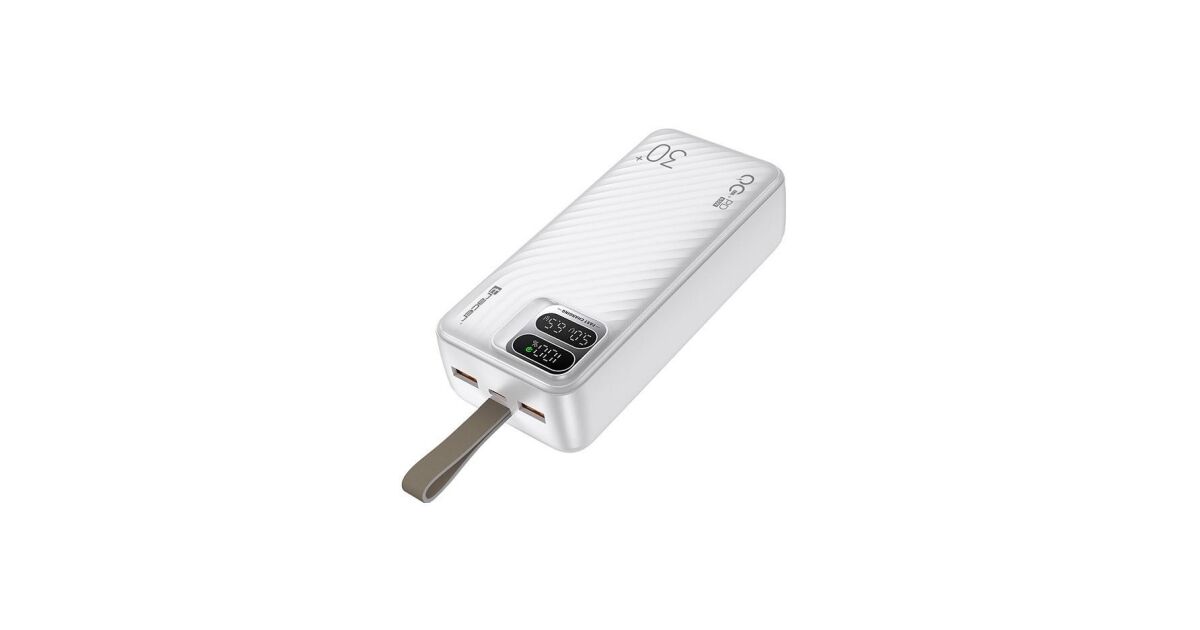 Tracer Blaze, 30 000 mAh, PD 65W, Quick Charge 3.0, USB Typ-C, Weiß ...