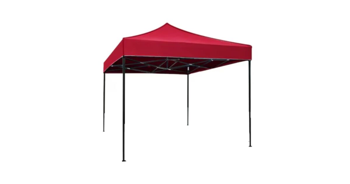 Cort pavilion pliabil, 3x3 m, cadru metal cu panza impermeabila pentru ...