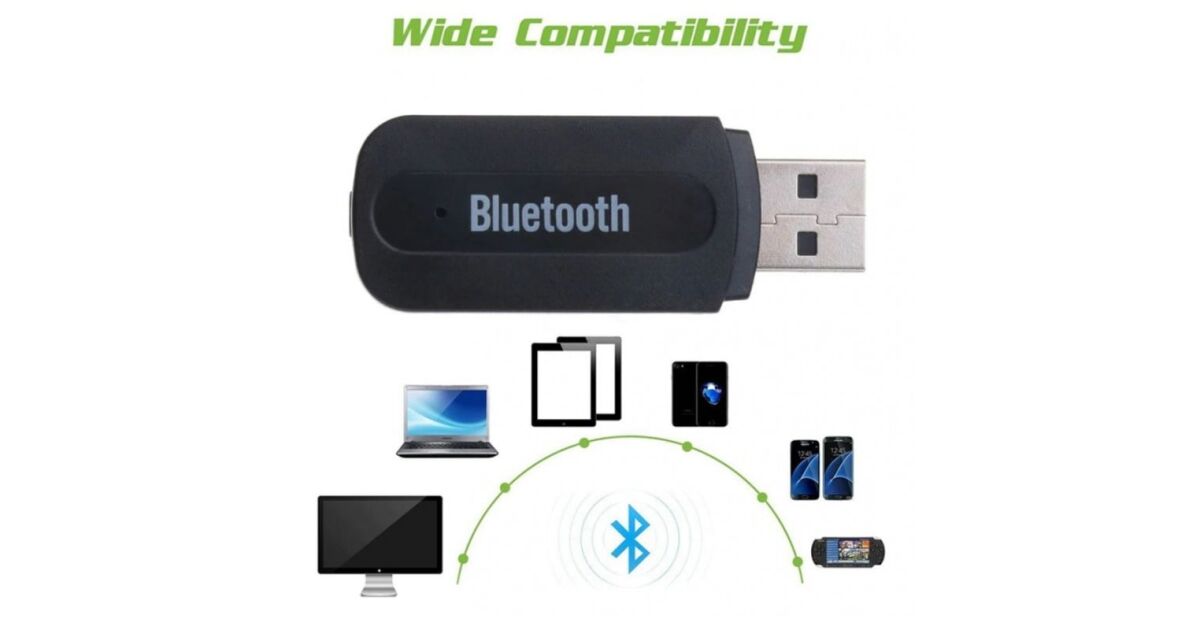 USB audio prijímač s Bluetooth Techstar® A2DP, Jack 3,5 mm, AUX ...