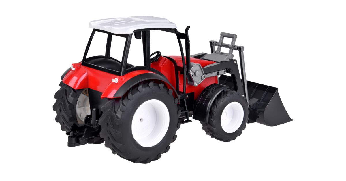 Nagy piros traktor mozgatható karral és nagy kerekekkel RC0666 | Pepita.hu