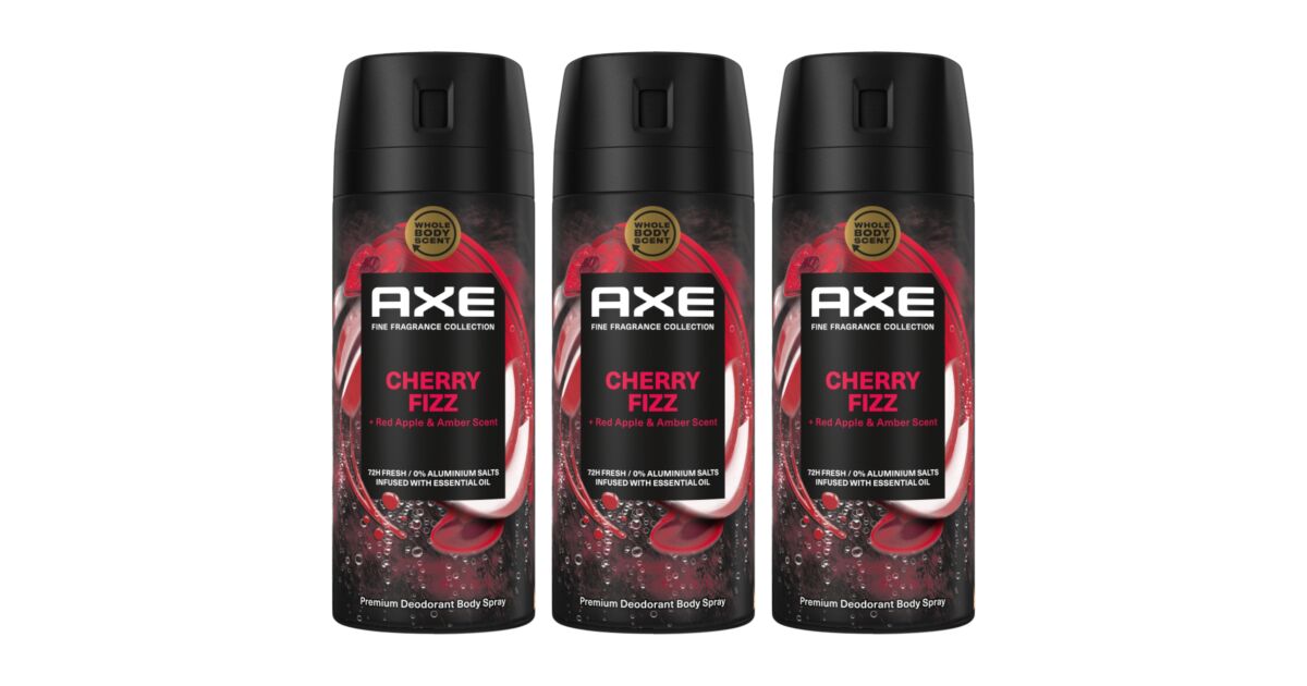 Axe Fine Fragrance Collection Cherry Fizz aerosol 3x150ml | Pepita.com