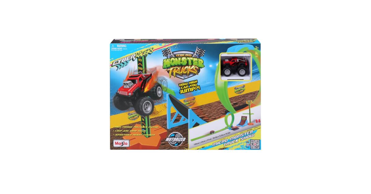 MAISTO CYBER RACERS CIRCUIT MICRO MONSTER TRUCK SHOW | Pepita.hu