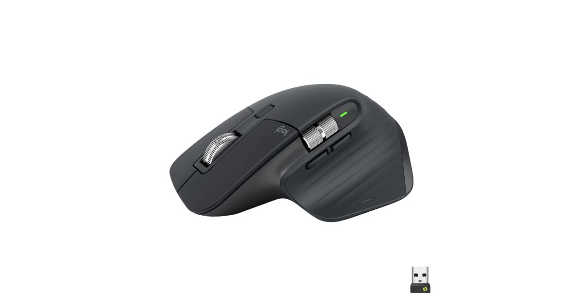 Logitech MX MASTER 3S vezeték nélküli egér Graphite (910-006559) (910 ...