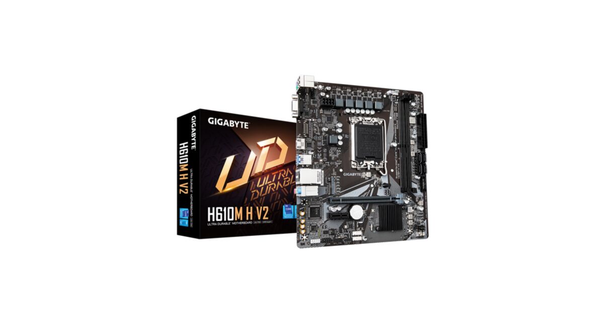 Дънна платка Gigabyte H610M H V2 Intel H610 Express LGA 1700 Micro ATX ...