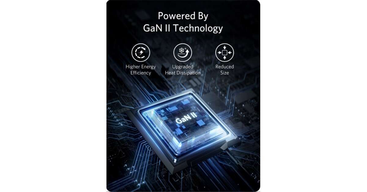 Anker power charger powerport nano ii, 65w, 2xusb-c, 1xusb-a, eu, negru ...