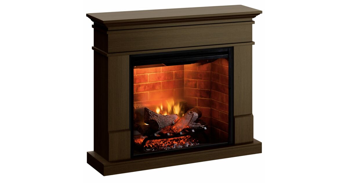 Semineu electric Lisabona Premium, cu focar electric 3D Dimplex ...