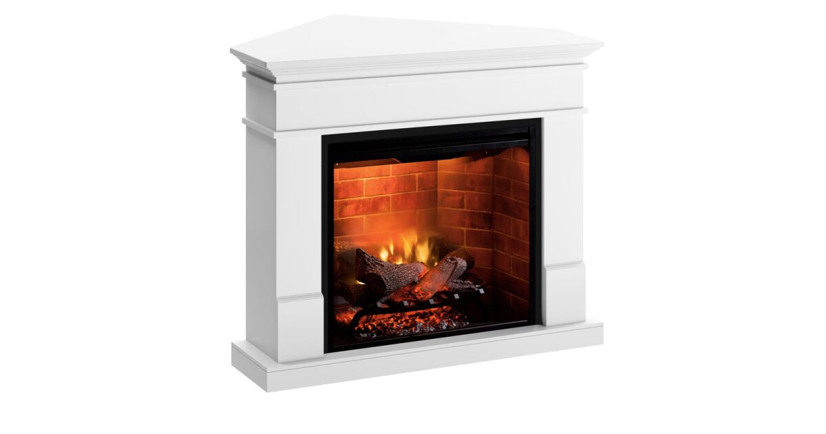 Semineu electric Lisabona Premium, cu focar electric 3D Dimplex ...
