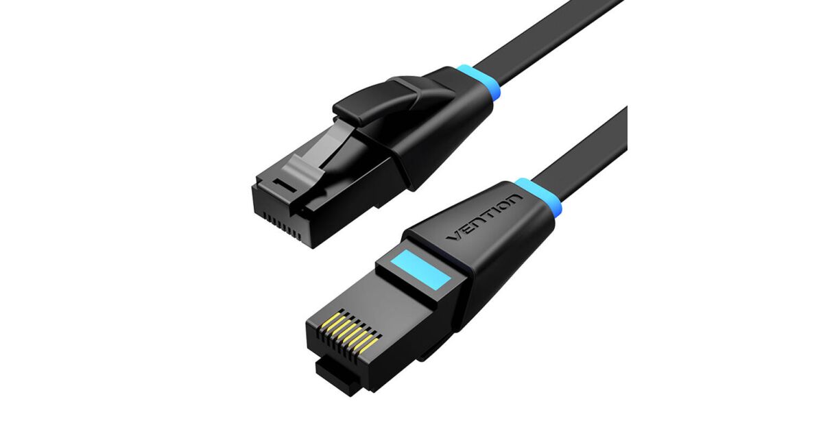 Cablu de retea plat Vention, IBJBK, CAT6, UTP, RJ45 Ethernet 1000Mbps ...