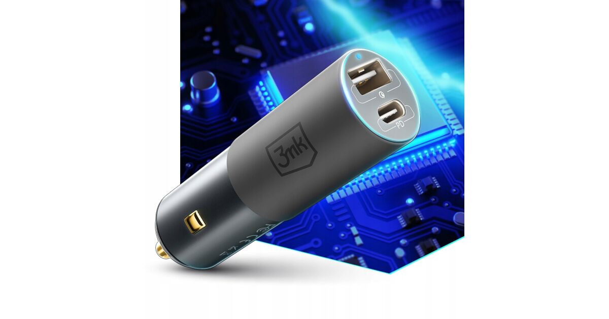 3Mk Hyper Nabíjačka do auta 100W PD QC PPS pre telefóny a tablety 1A1C ...