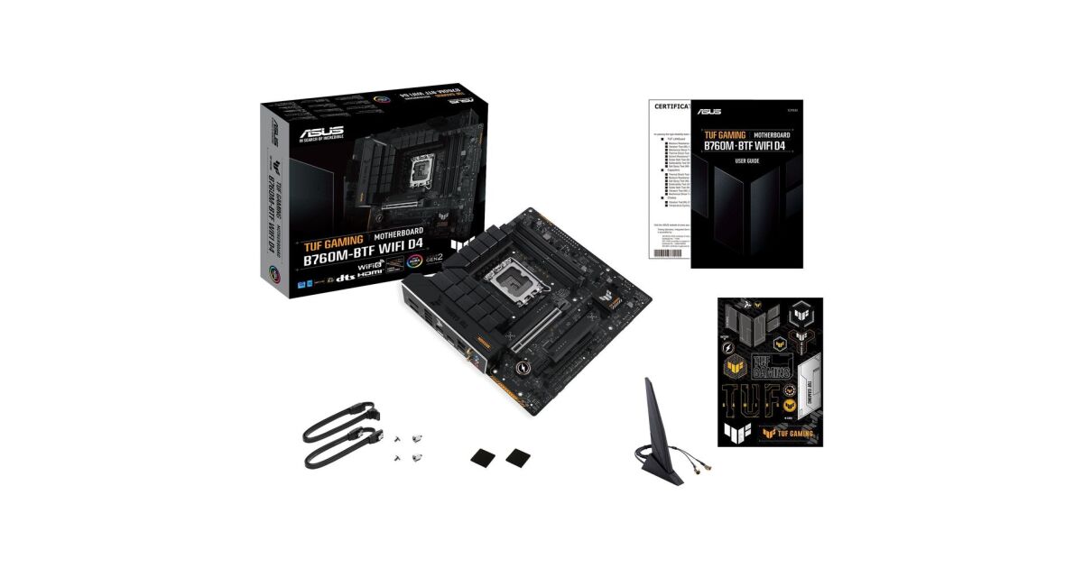 ASUS TUF GAMING B760M-BTF WIFI D4 Intel B760 LGA 1700 micro-ATX ...