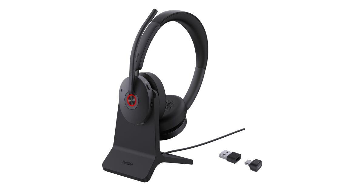 Yealink BH74 + Ständer Teams USB-C/A Headset Kabellos Kopfbügel Büro ...