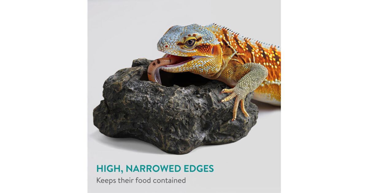 Castron hrana reptile Navaris, pentru serpi, gecko, soparle, broaste ...