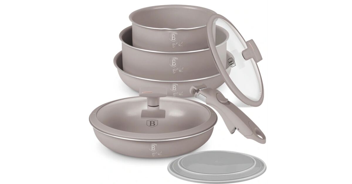 Berlinger Haus Serpenyő szett 9 részes, levehető nyéllel BH/8255 | Pepita.hu