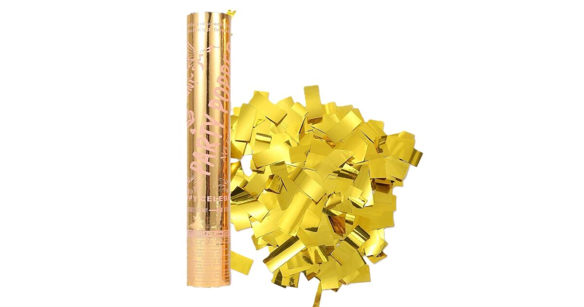 KipHome - Tub Confetti Auriu, 30cm - Confetti Ignifuge | Pepita.com