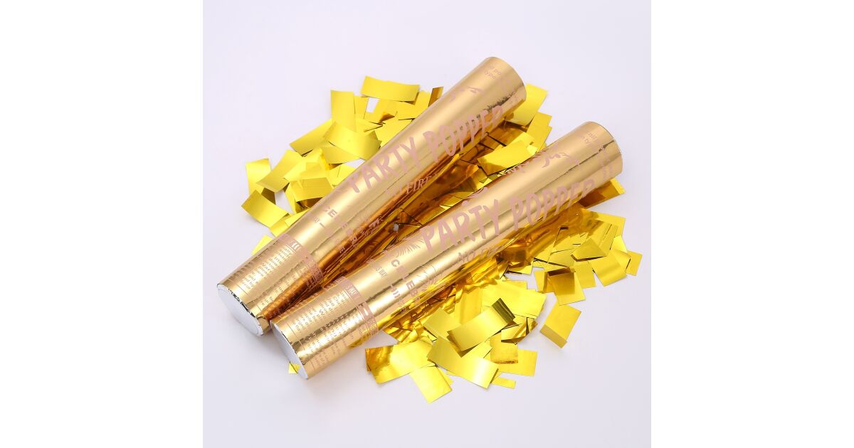 KipHome - Tub Confetti Auriu, 30cm - Confetti Ignifuge | Pepita.com