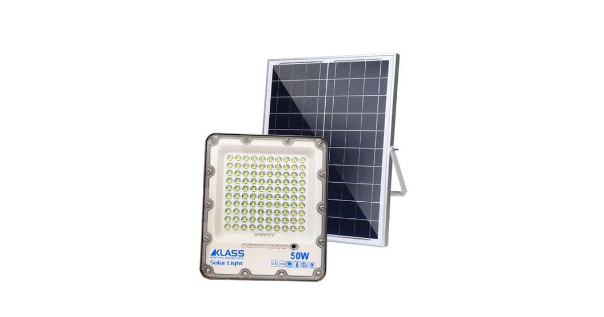 Klass Proiector LED Solar, IP66, 50W 6400K | Pepita.hu
