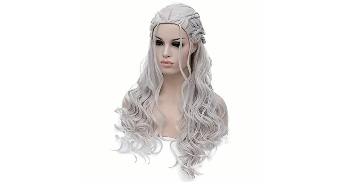 Trónok harca Daenerys Targaryen silver paróka, 72cm | Pepita.hu