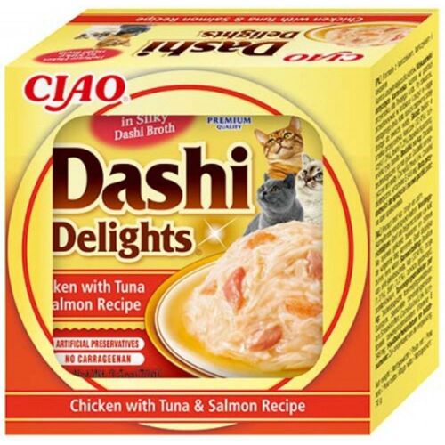 Inaba Cat Churu Dashi Delights - pui-ton-somon 70 g | Pepita.com