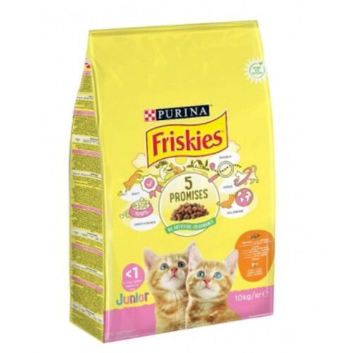 Friskies Junior hrană uscată pentru pisici - cu pui, lapte și legume ...