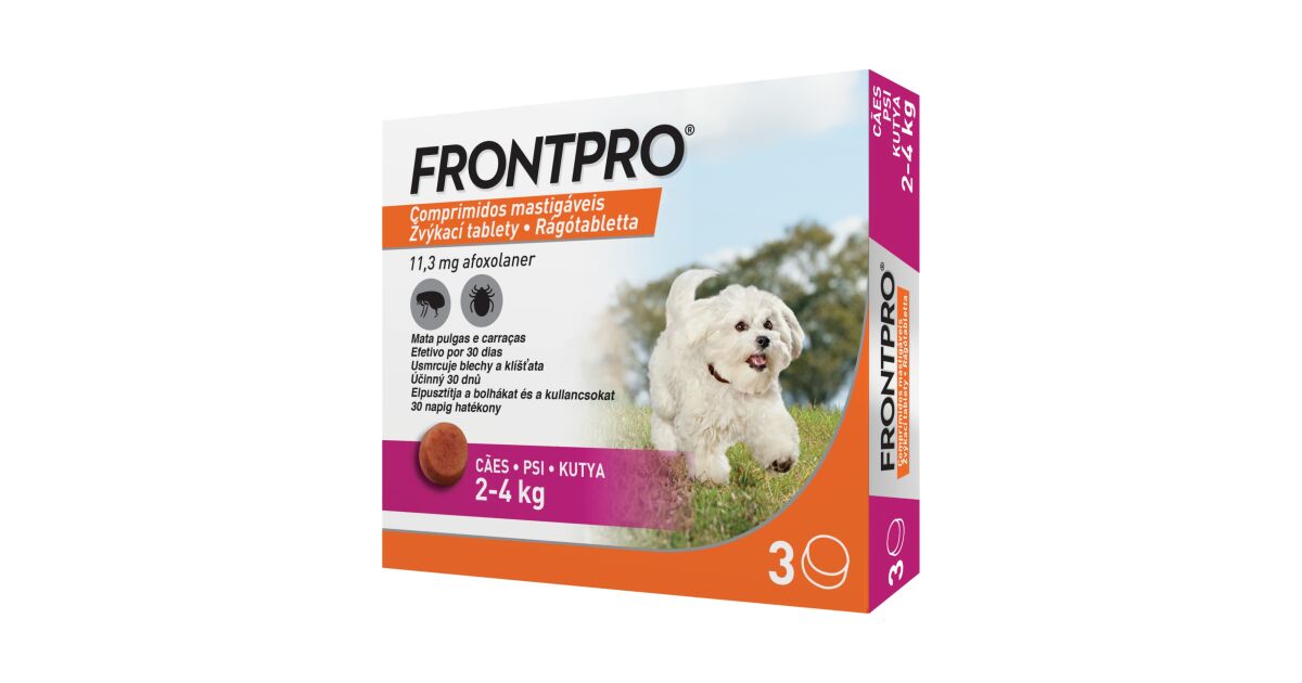 FRONTPRO COMPRIMAT MASTICABIL CÂINE XS /2-4KG/ 3 comprimate | Pepita.com