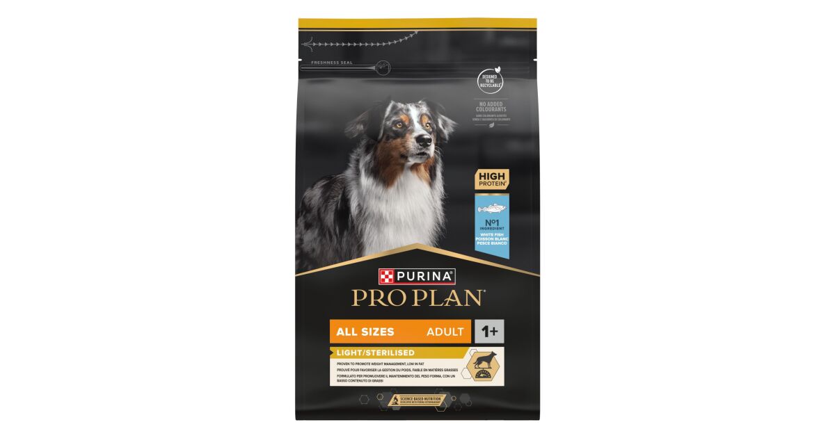 Purina Pro Plan All Sizes Adult Light/Sterilised - hrană uscată pentru ...
