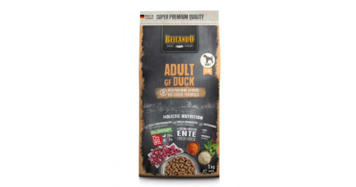 Belcando Adult Grain-Free Duck - hrană uscată fără cereale cu carne de ...