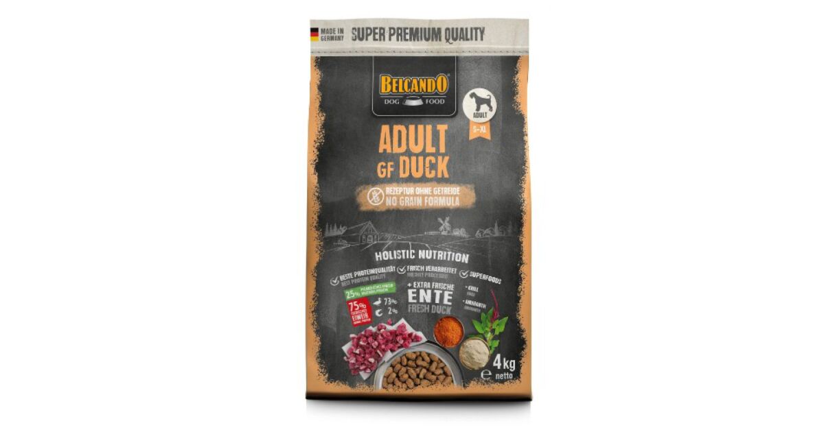 Belcando Adult Grain-Free Duck - hrană uscată fără cereale cu carne de ...