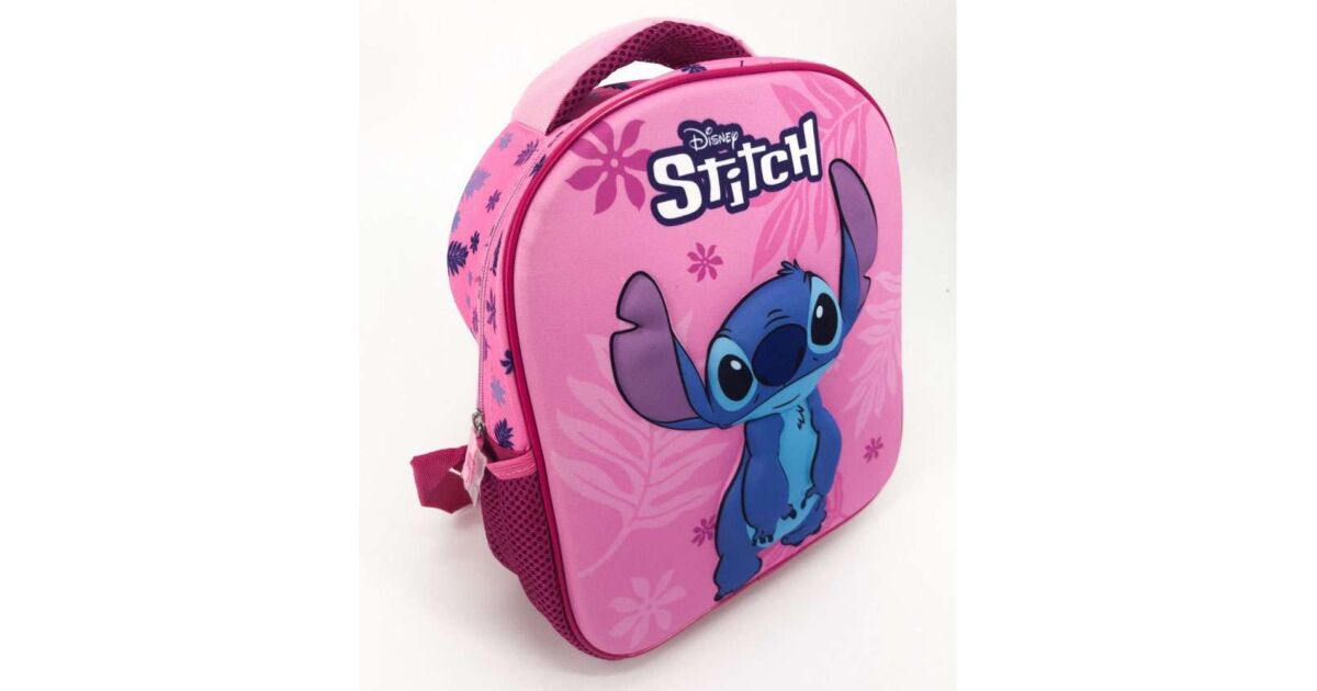 DISNEY Rucsac Lilo și Stitch 3D cu suport pentru băutură, dimensiuni 30 ...